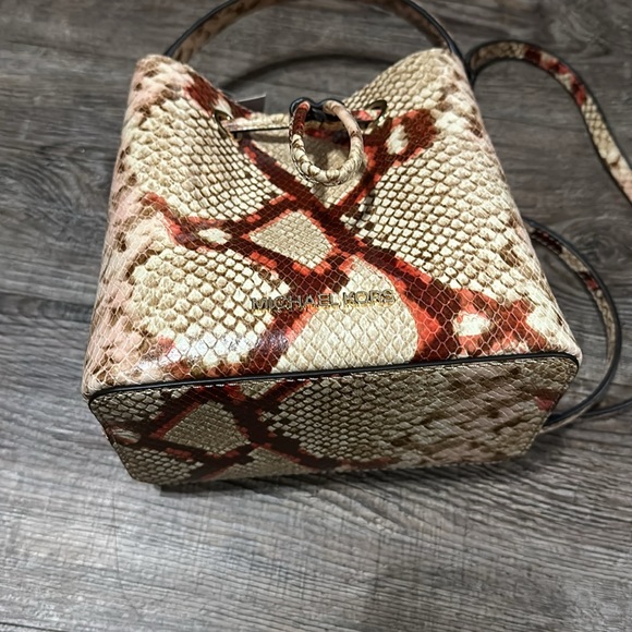 MICHAEL Michael Kors | Bags | Michael Kors Snake Skin Bucket Bag | Poshmark